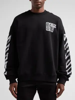 Off-White Motion Arrow Skate Crewneck Sweatshirt