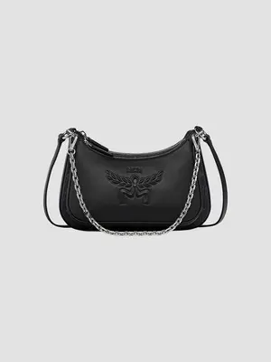 Mcm Small Aren Visetos Crossbody Bag - Black