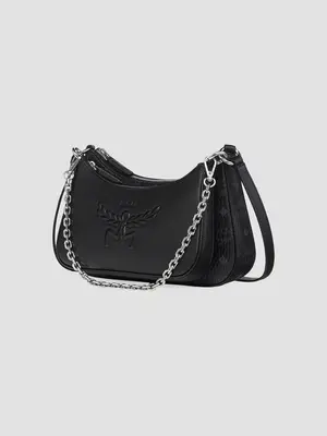 Mcm Small Aren Visetos Crossbody Bag - Black