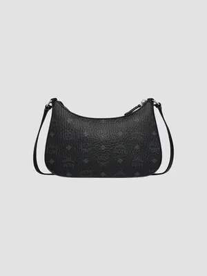 Mcm Small Aren Visetos Crossbody Bag - Black