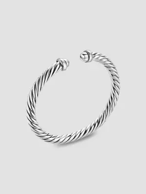 David Yurman Cable Flex Bracelet In Sterling 6mm