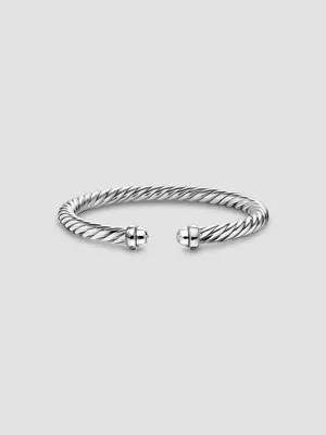 David Yurman Cable Flex Bracelet In Sterling 6mm