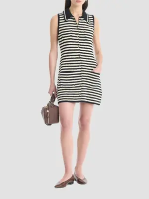Altuzarra Mamie Striped Cotton-blend Mini Shirtdress