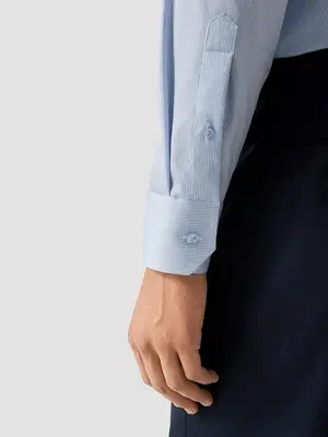 Eton Striped Twill Contemporary-fit Shirt