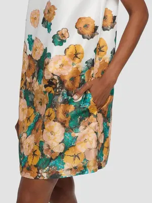 Prabal Gurung Falling Florals Voile Minidress