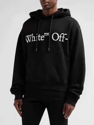 Off-White Vertical Bookish Skate Logo Hoodie