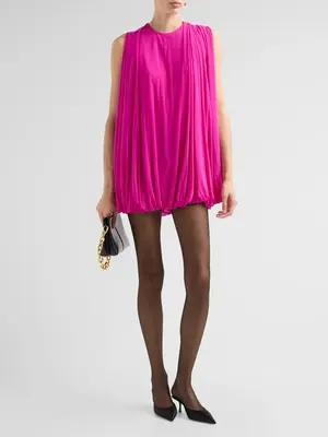 Ronny Kobo Kenni Pleated Shift Mini Dress