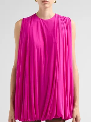 Ronny Kobo Kenni Pleated Shift Mini Dress