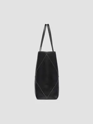 Mcm Dia Extra-large Leather Shopper Tote Bag