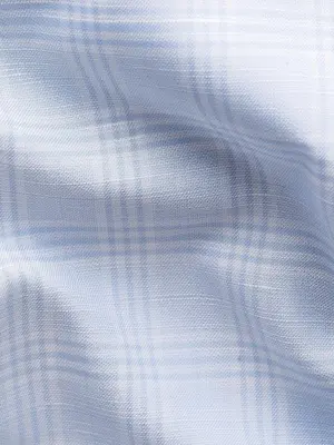 Eton Check Cotton-linen Slim-fit Shirt