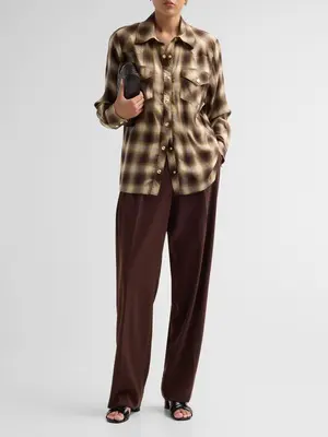 Ronny Kobo Tatie Plaid Shirt