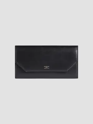 Balenciaga Envelope Long Wallet With Card Holder - Black