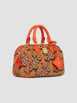 Mcm Ella Boston Small Visetos Bag