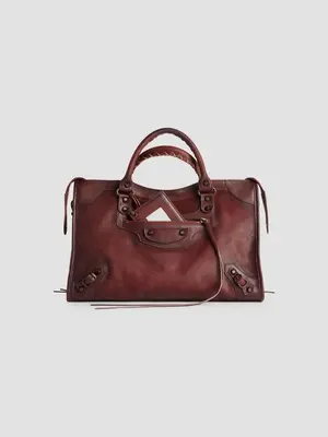 Balenciaga Le City Medium Tote Bag - Brick