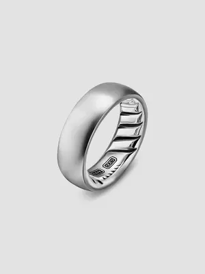 David Yurman Streamline Band Ring In Sterling 7.6mm