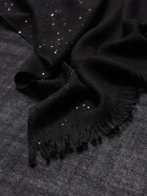 Faliero Sarti New Dalila Sequin Virgin Wool-blend Scarf