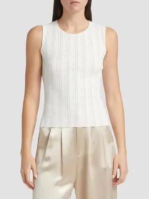 Adam Lippes Pointelle Jacquard Top