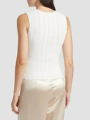 Adam Lippes Pointelle Jacquard Top