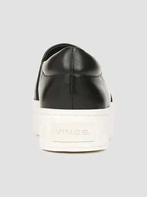 Vince Warren Leather Platform Slip-on Sneakers