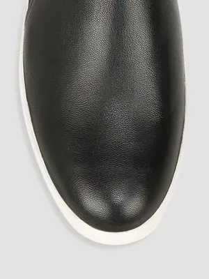 Vince Warren Leather Platform Slip-on Sneakers