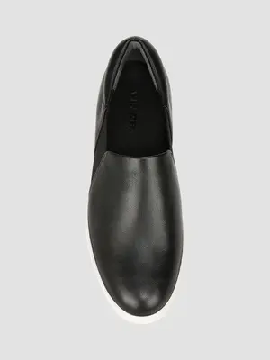 Vince Warren Leather Platform Slip-on Sneakers