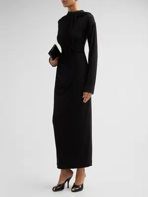 Altuzarra Garland Fringe Draped Maxi Dress