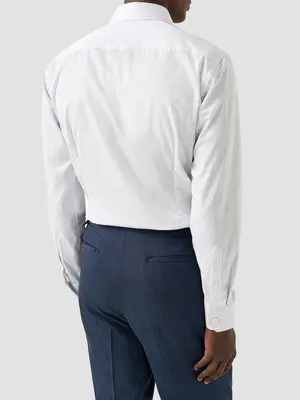 Eton Contemporary-fit Elevated Stripe Cotton Shirt