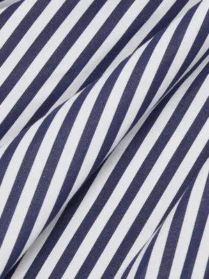 Adam Lippes Cari Stripe Poplin Midi-dress