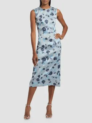 Prabal Gurung Floral Jacquard Sheath Cocktail Dress