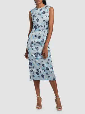 Prabal Gurung Floral Jacquard Sheath Cocktail Dress