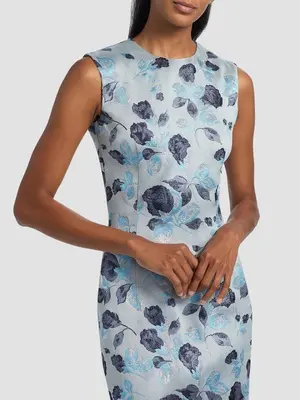 Prabal Gurung Floral Jacquard Sheath Cocktail Dress