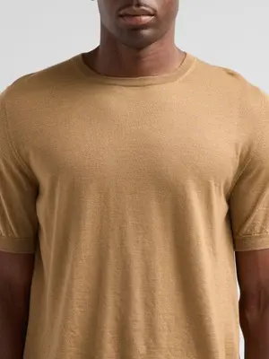 Isaia Cashmere-silk Short-sleeve Shirt