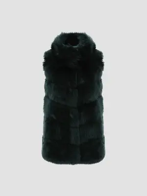 Gorski Reversible Merinillo Shearling Lamb Vest - Emerald