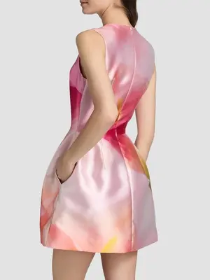 Prabal Gurung Dyed Twill Cocktail Minidress