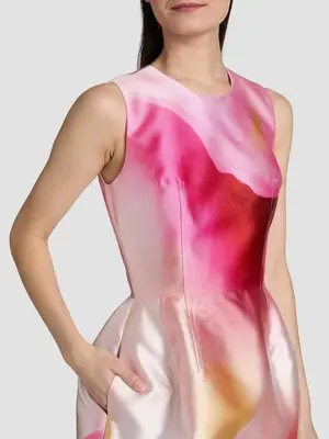 Prabal Gurung Dyed Twill Cocktail Minidress