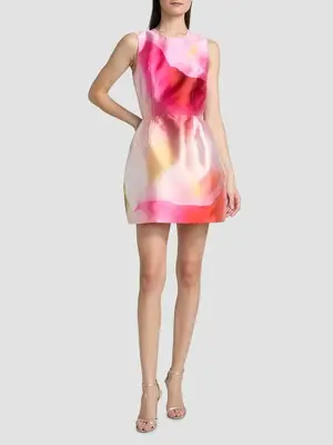 Prabal Gurung Dyed Twill Cocktail Minidress