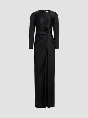 Adam Lippes Salome Draped Silk Charmeuse Gown