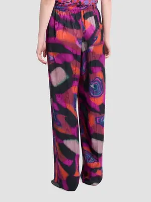 Dries Van Noten Puvis Printed Wrinkle Pants