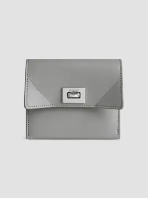Balenciaga Rodeo Card Holder With Flap - Cloud Grey
