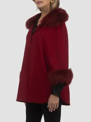 Gorski Select Wool Coats With Select Lamb Collar And Cuffs - Wine