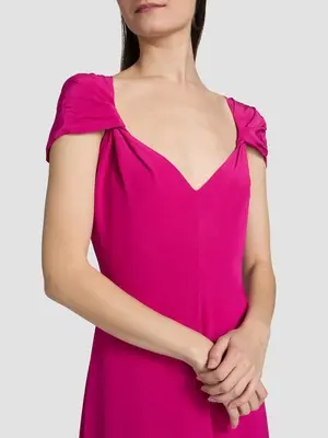 Prabal Gurung Twist Cap-sleeve Gown