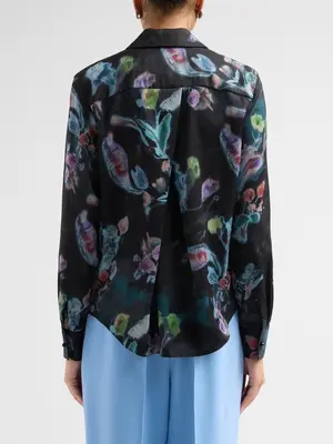 Prabal Gurung Floral Slim-fit Button-front Shirt