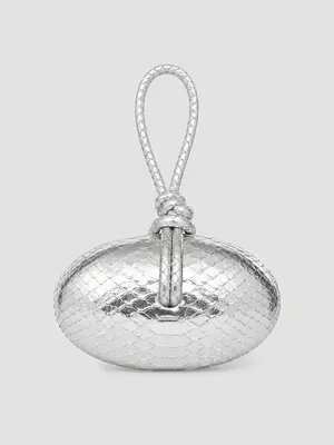 AHIKOZA The Lolita Mini Snakeskin-embossed Leather Clutch
