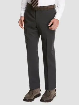 Giorgio Armani Crease-front Wool Trousers - Multi