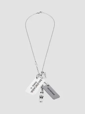 Balenciaga All Access Necklace - Silver