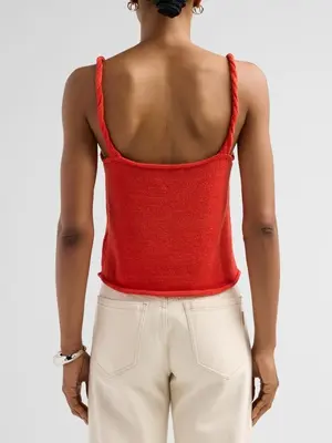 SEROYA Aimee Linen-cotton Tank