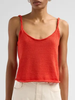 SEROYA Aimee Linen-cotton Tank