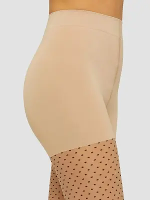 Wolford Dots Control-top Tights - Beige