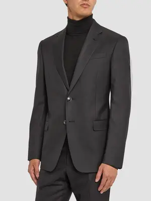 Giorgio Armani Basic Wool Single-breasted Suit