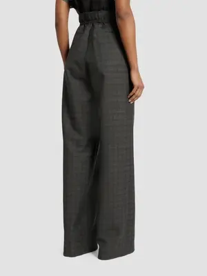 Dries Van Noten Peacha Plaid Wool Pants